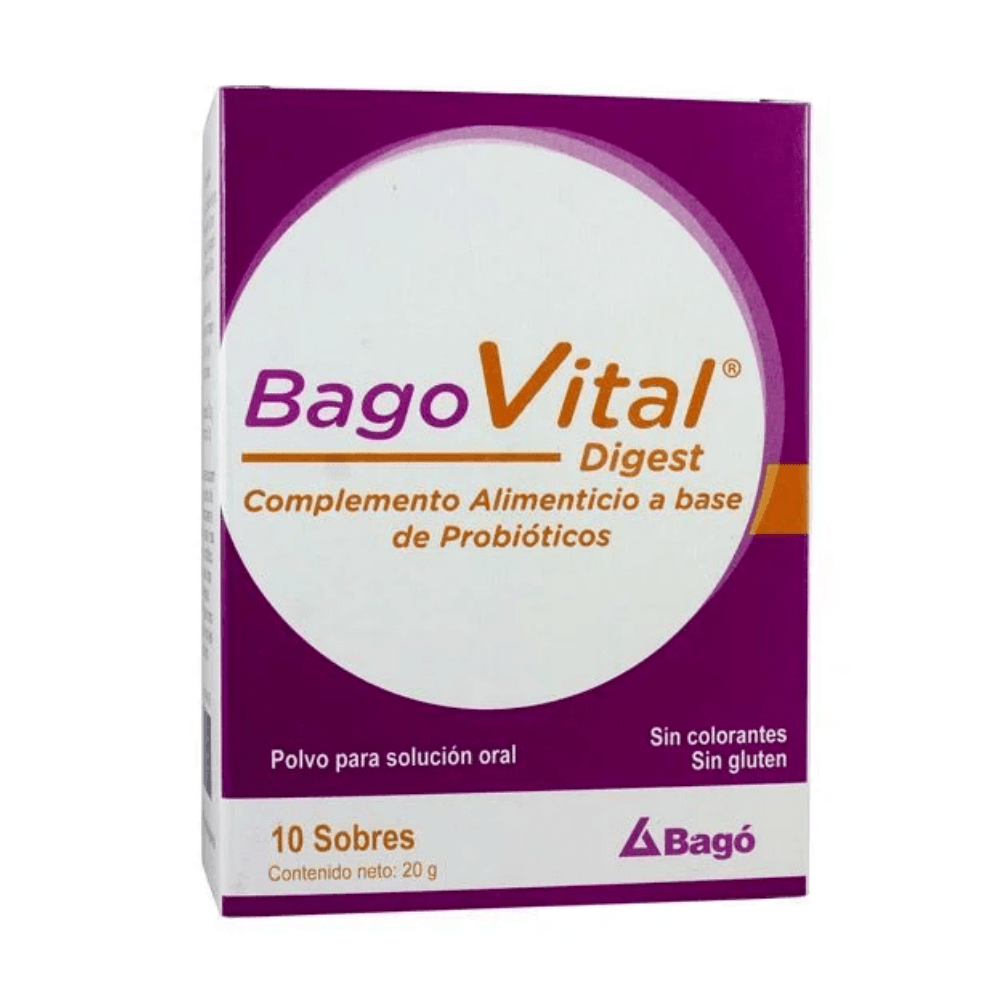Bagovital Digest Sachet 20 g Caja 10 Unidades - Farmacias Medicity