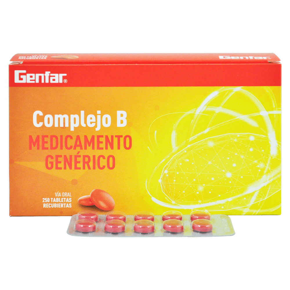 Genfar Complejo B Tabletas Recubiertas Caja 250 Unidades - Farmacias ...