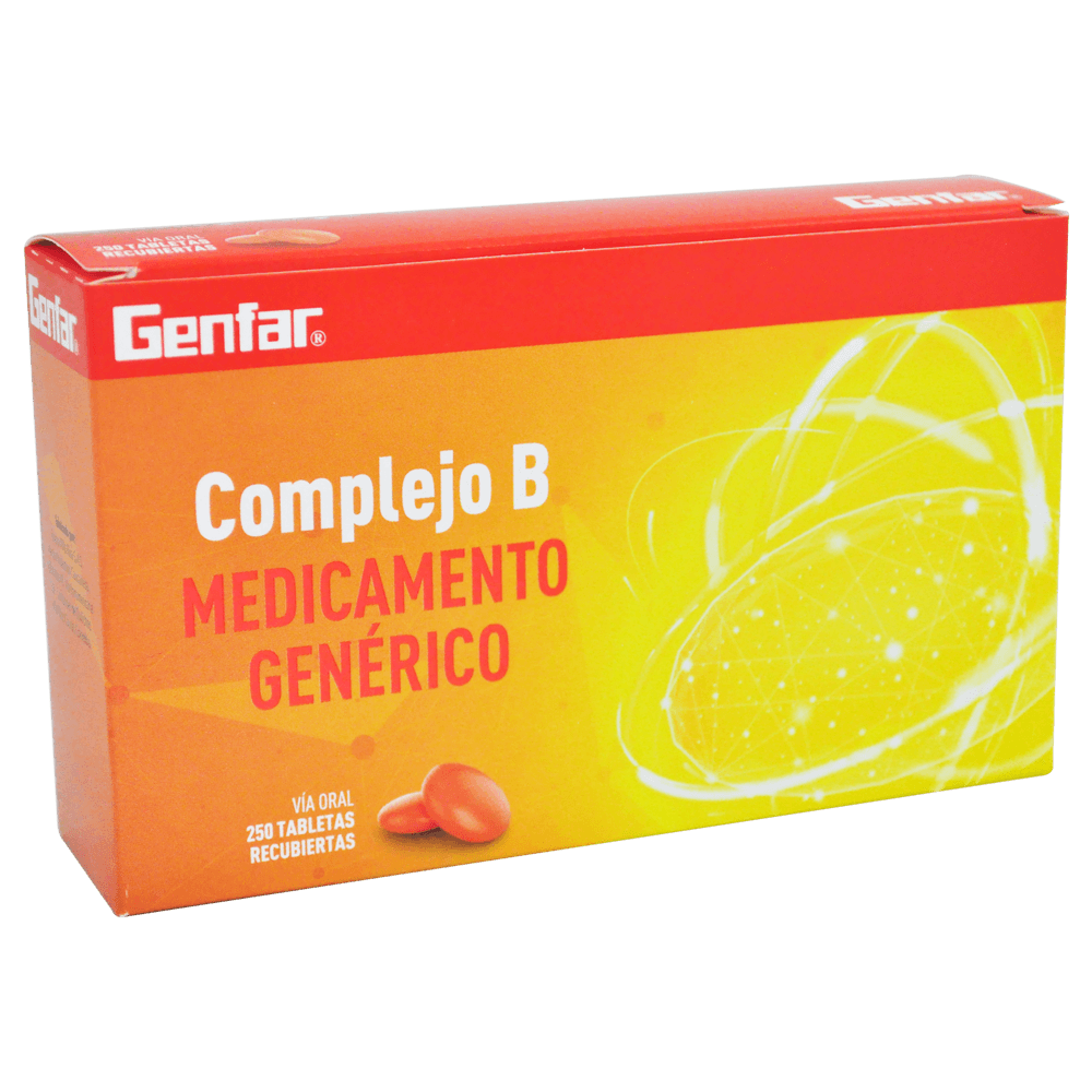 Genfar Complejo B Tabletas Recubiertas Caja 250 Unidades - Farmacias ...