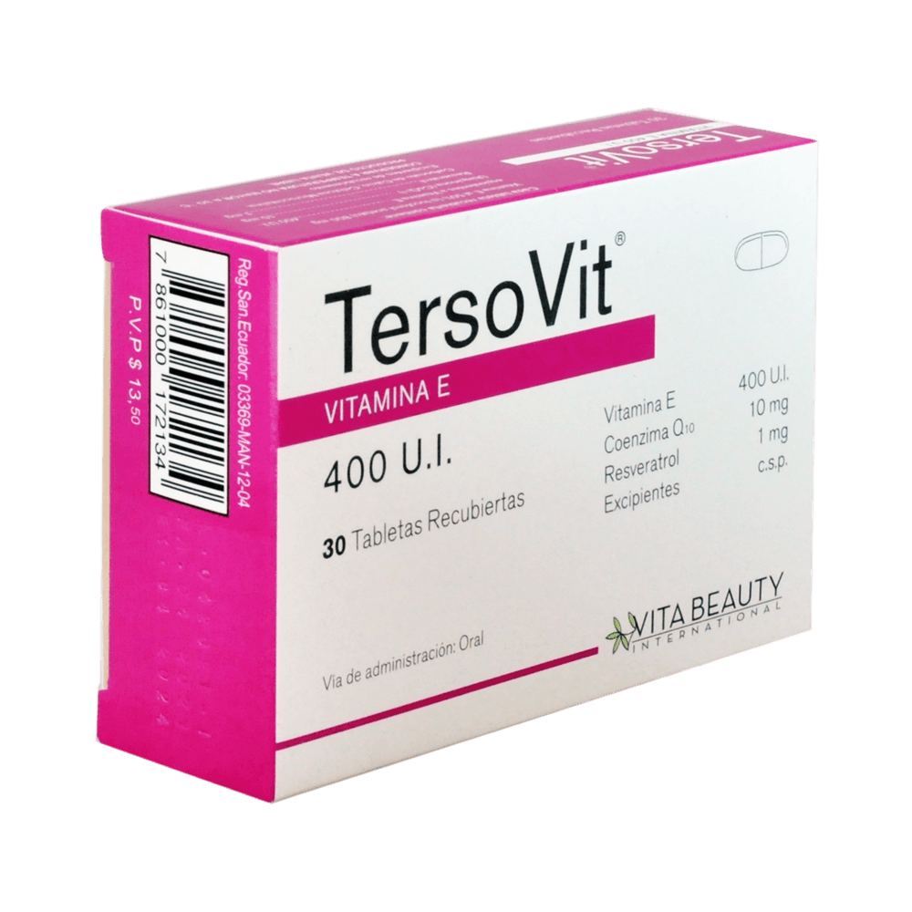 Tersovit Tabletas Recubiertos 400ui Caja 30 Unidades - Farmacias Medicity