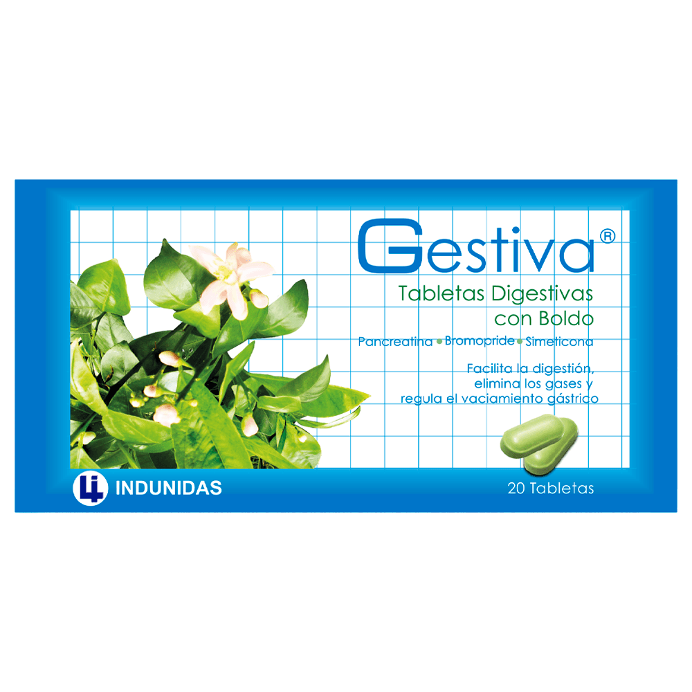 Gestiva Tabletas Caja 20 Unidades - Farmacias Medicity