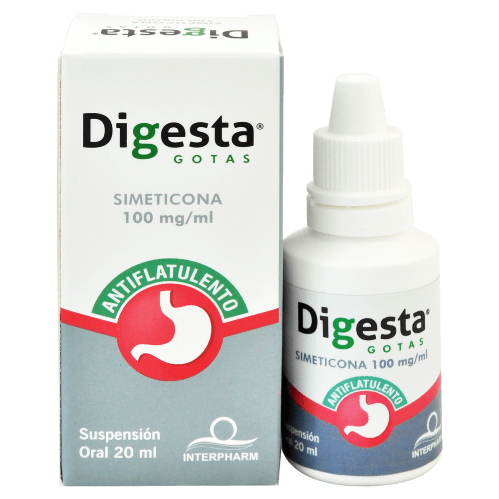 Digesta Gotas Suspensión 100mg/ml Frasco 20 ml - Farmacias Medicity