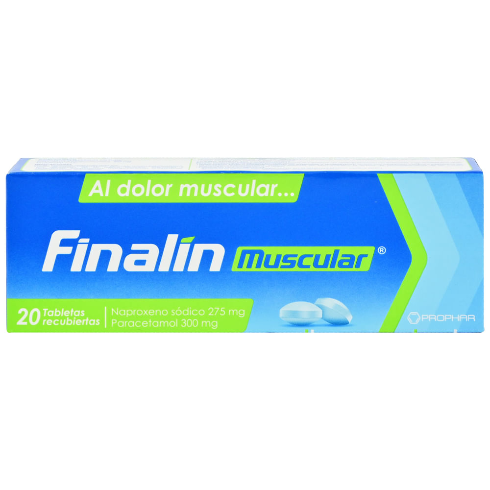 Finalin Muscular Tabletas Recubiertas 575 mg Caja 20 Unidades ...