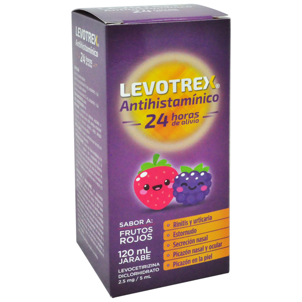 Levotrex Jarabe 2.5mg/5ml Frasco 120 ml - Farmacias Medicity