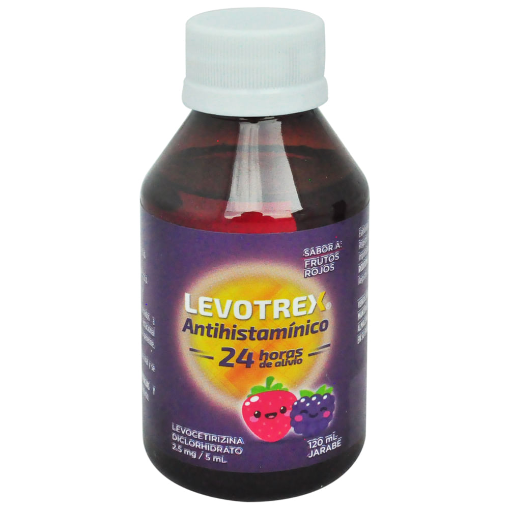 Levotrex Jarabe 2.5mg/5ml Frasco 120 ml - Farmacias Medicity