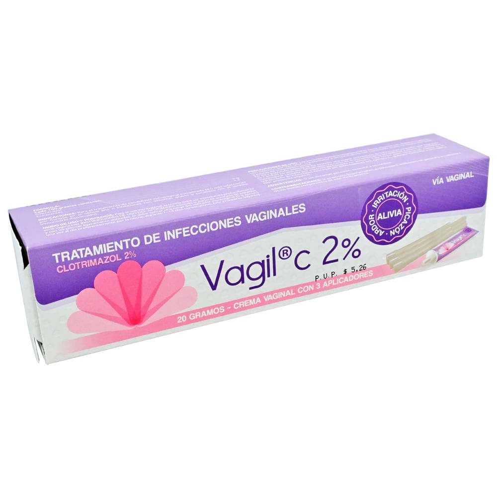 Vagil C Crema Vaginal 2% Tubo 20 g - Farmacias Medicity