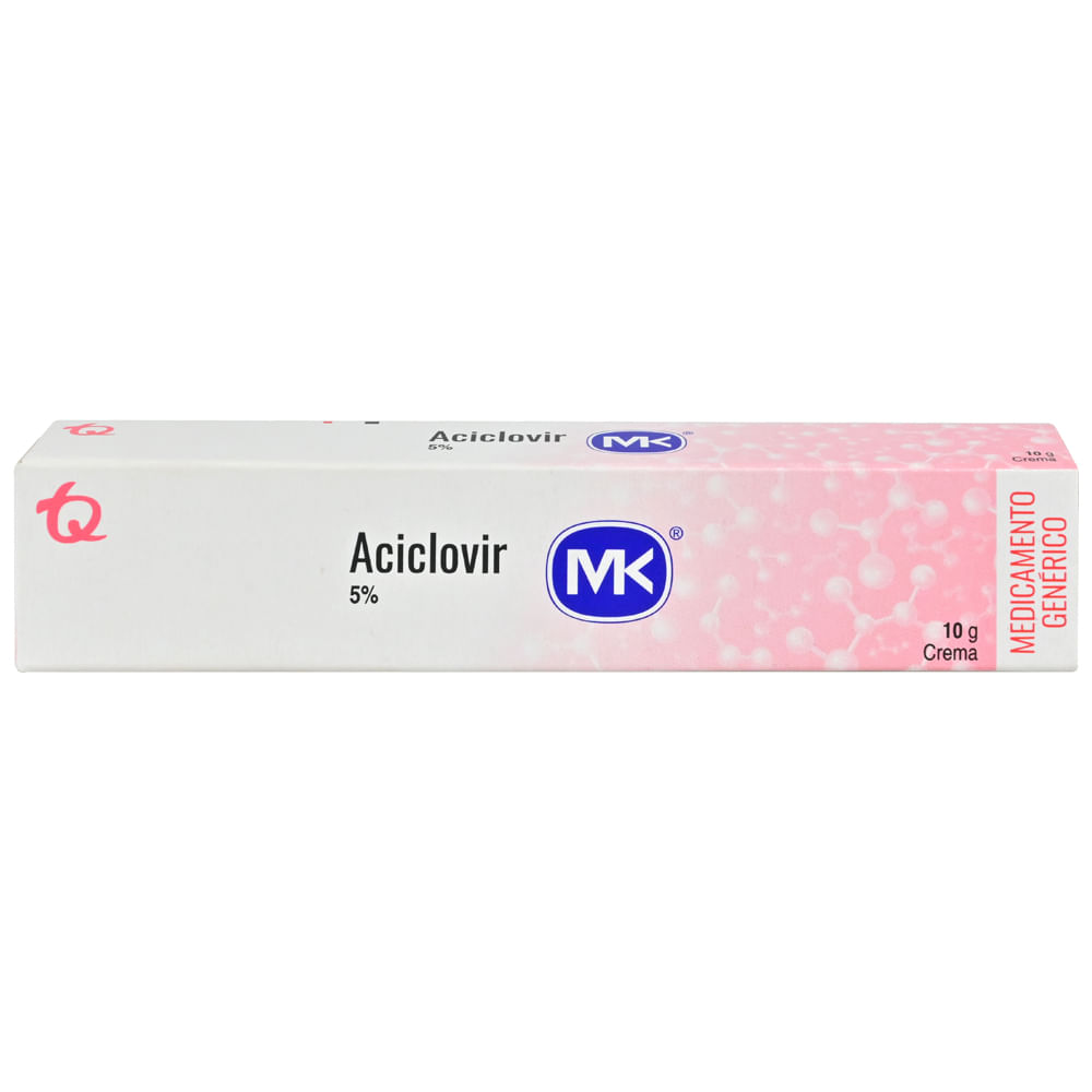 Aciclovir Mk Crema 5% Tubo 10 g - Farmacias Medicity
