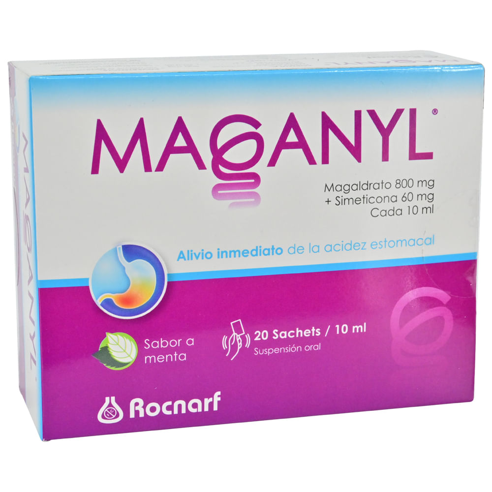 Maganyl Suspensión Sachet 10 ml Caja 20 Unidades - Farmacias Medicity