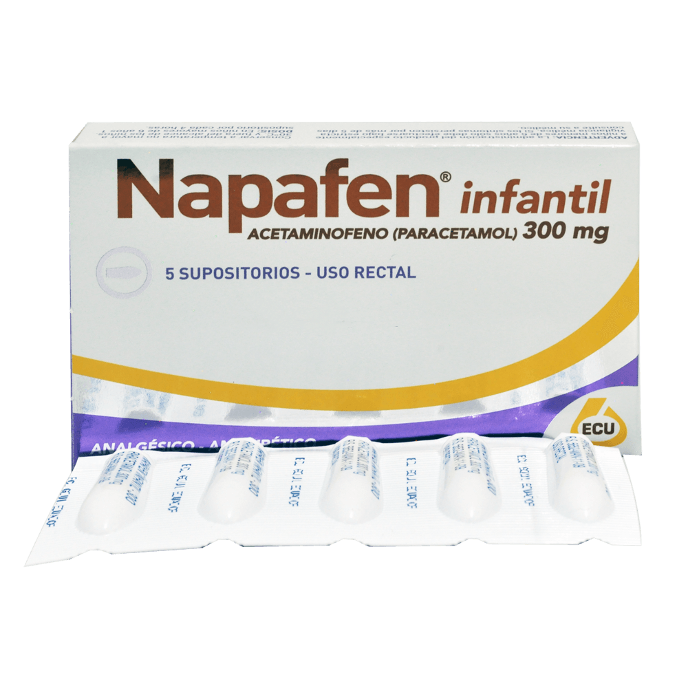 Napafen Supositorios Rectales 300 mg Infantil Caja 5 Unidades ...