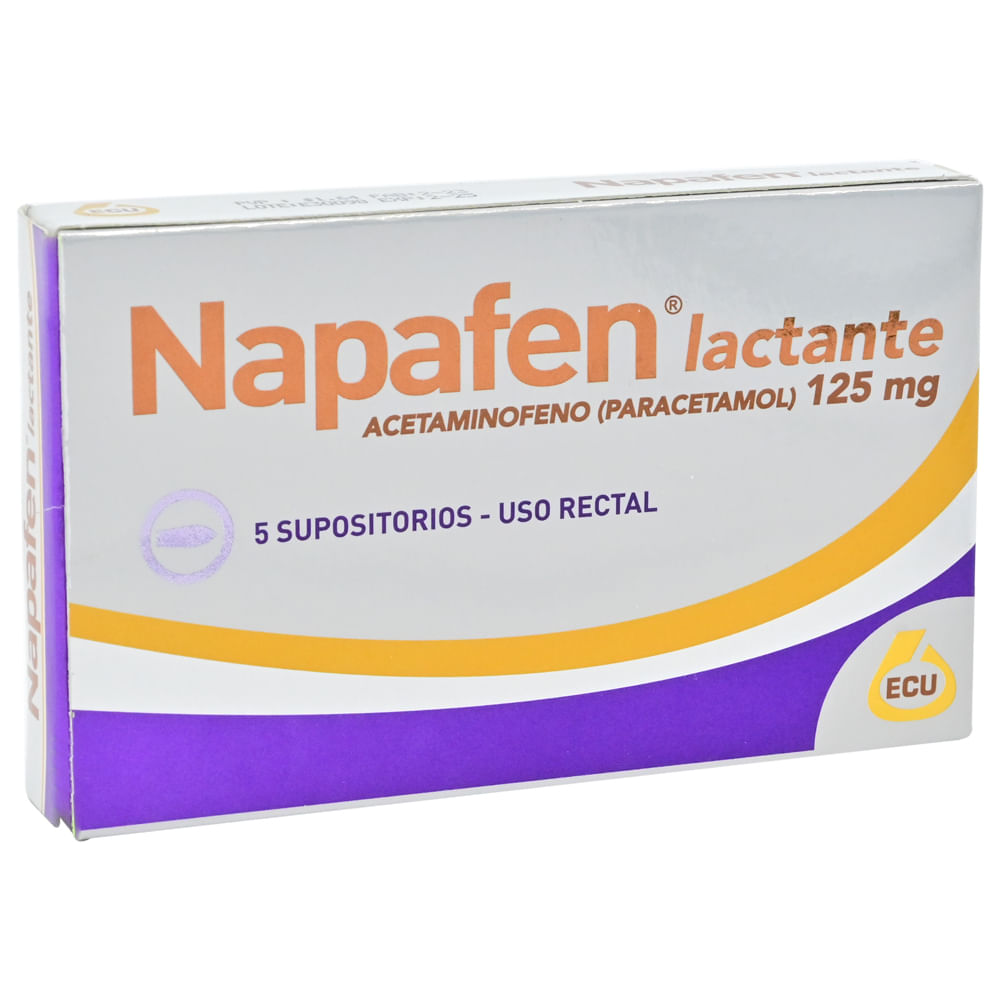 Napafen Supositorios Rectales 125 mg Lactante Caja 5 Unidades ...