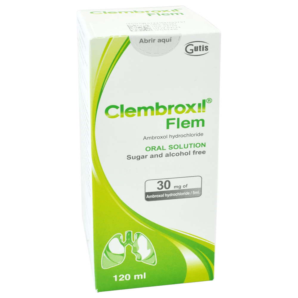Clembroxil Flem Solución Oral 30mg/5ml Adulto Frasco 120 ml - Farmacias ...
