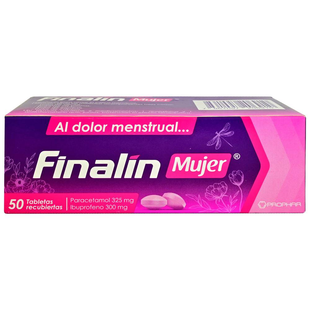 Finalin Mujer Tabletas Recubiertas 325/300mg Caja 50 Unidades ...