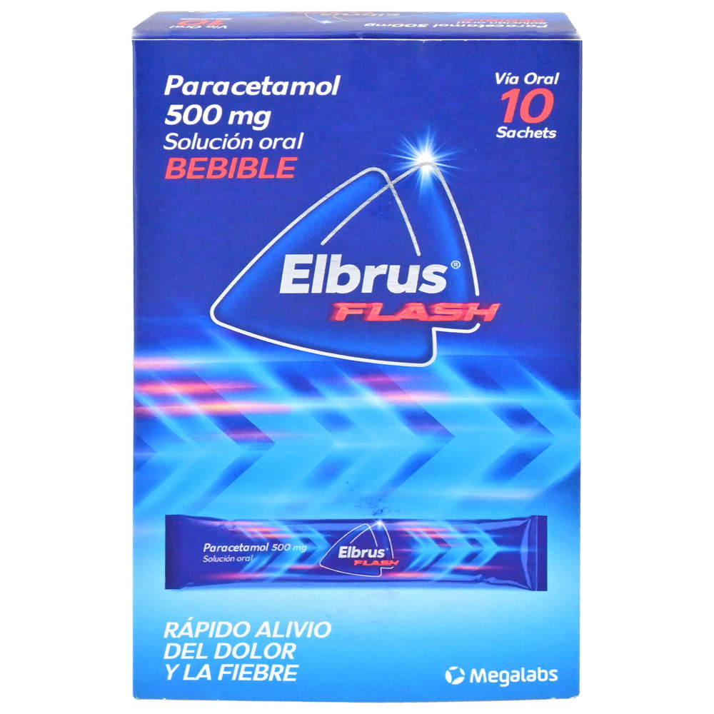 Elbrus Flash Solución Oral Bebible Sachet 500 mg Caja 10 Unidades ...