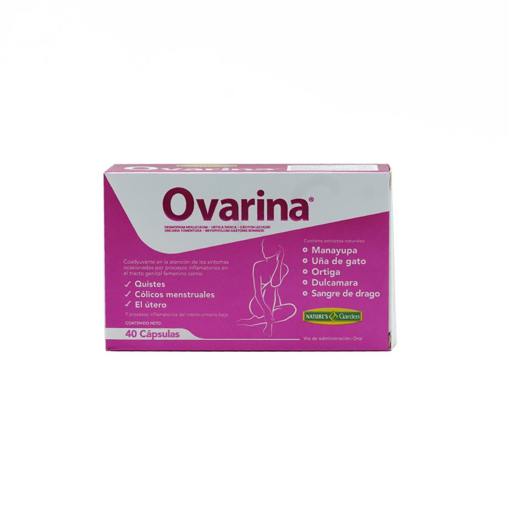 Ovarina Cápsulas Caja 40 Unidades - Farmacias Medicity