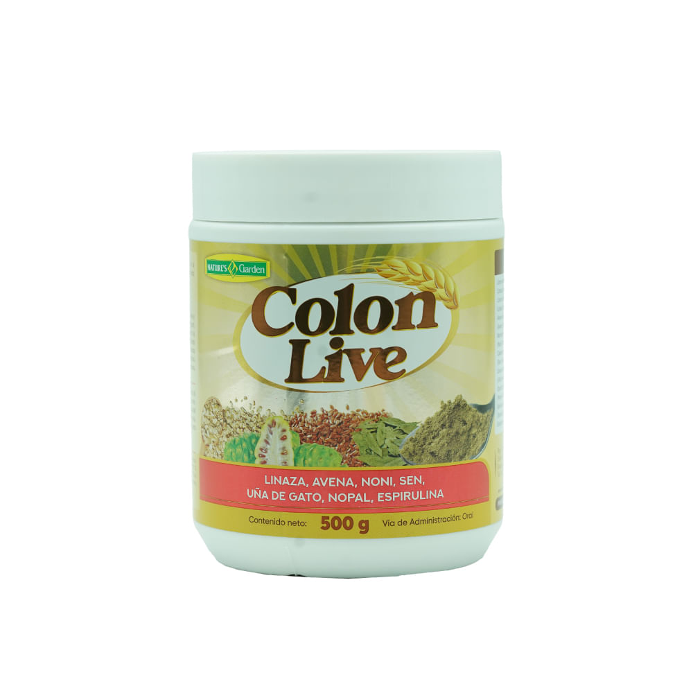 Colon Live Polvo Fibras Naturales Frasco 500 g - Farmacias Medicity