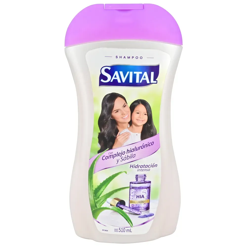Savital Shampoo Hialurónico/Sábila 510 ml - Farmacias Medicity